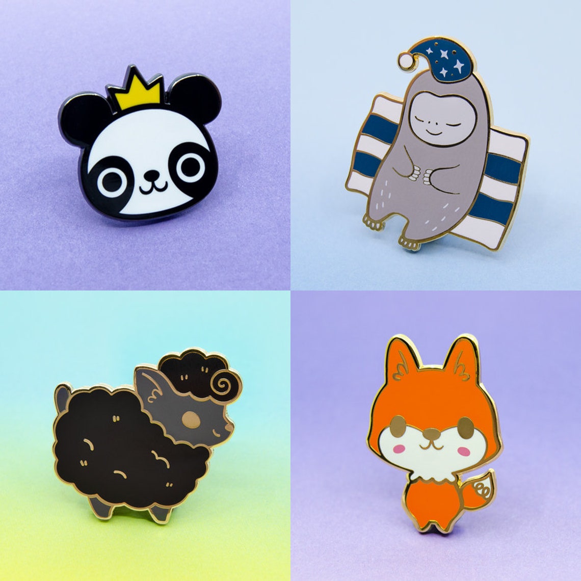 B-grade Mystery Pin Box 5 Random Enamel Pins | Etsy