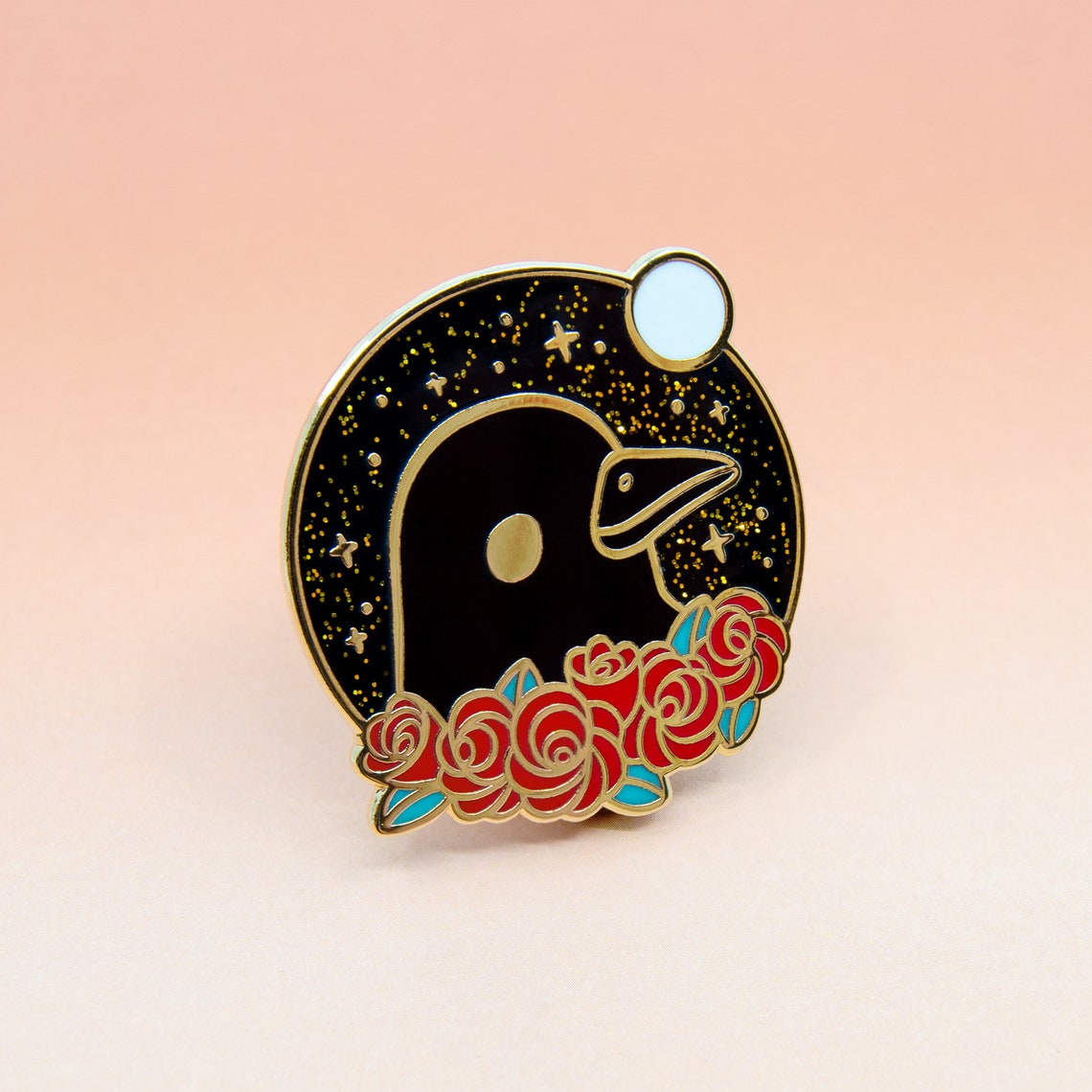 Raven Enamel Pin - Etsy