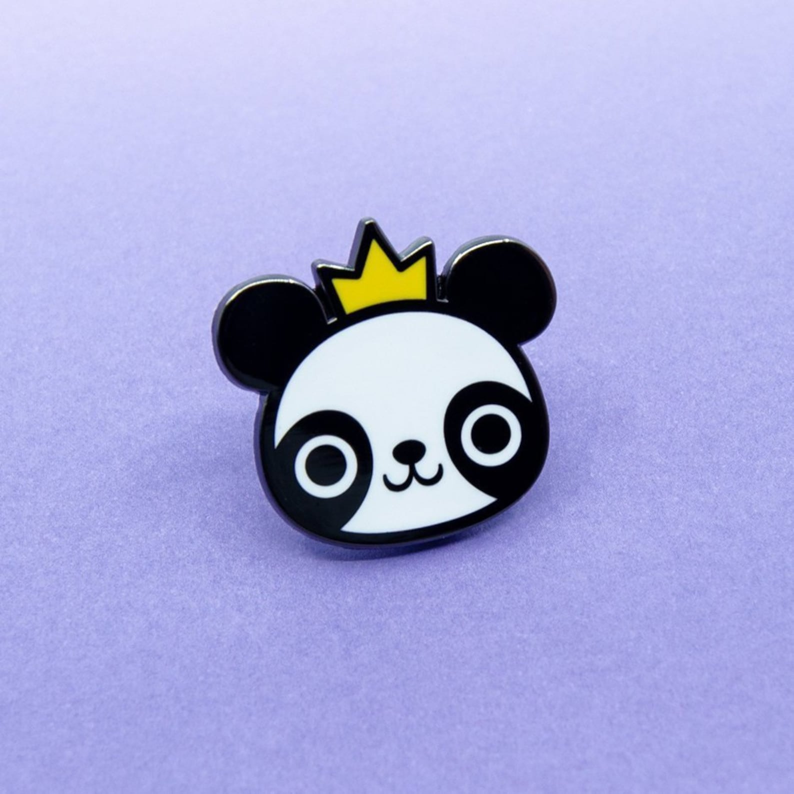 King Panda Enamel Pin - Etsy UK