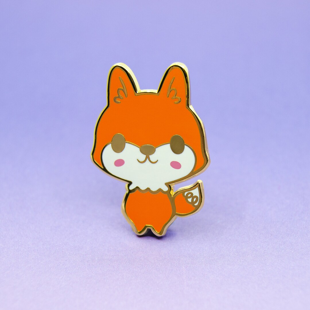 Fox Enamel Pin - Etsy