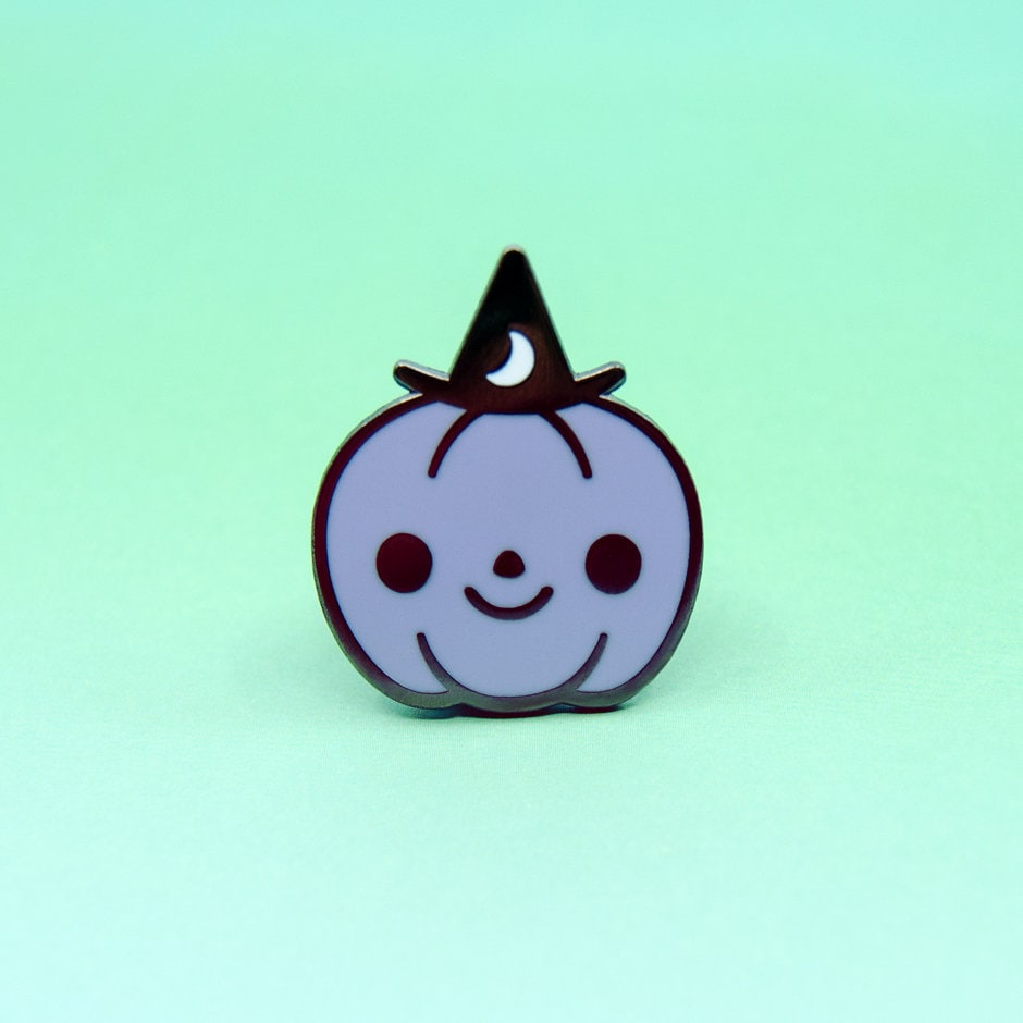 Pumpkin Enamel Pin - Etsy UK