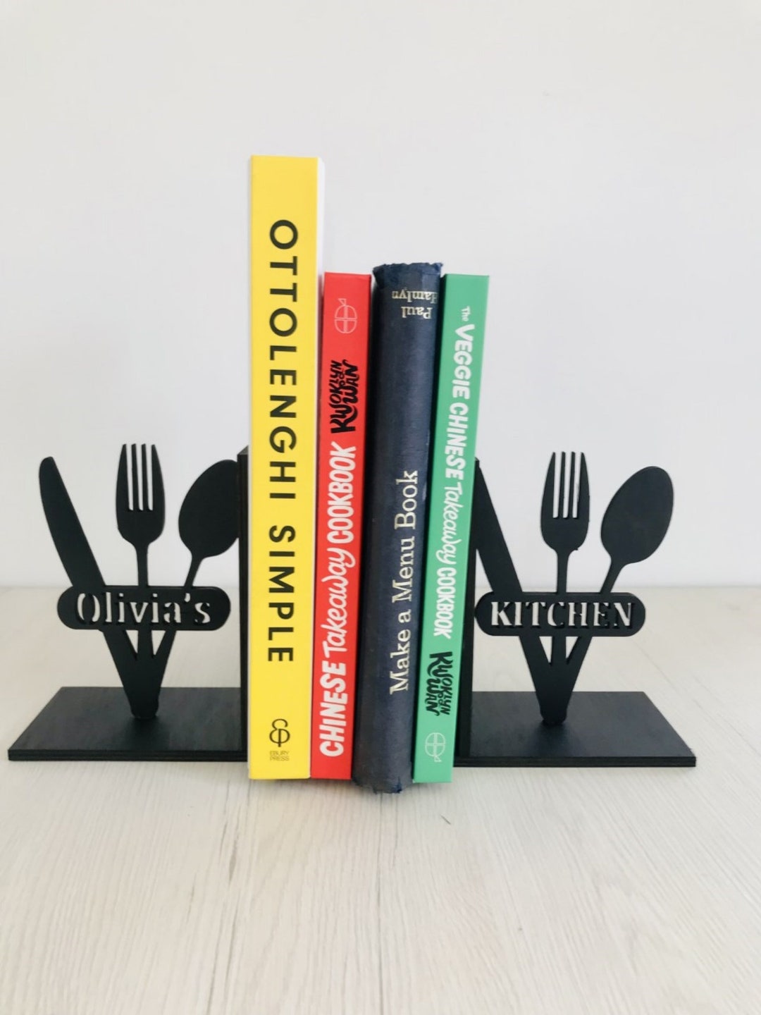 PERSONALIZED KITCHEN BOOKEND - Best Gift for Food Lover, Customized ...