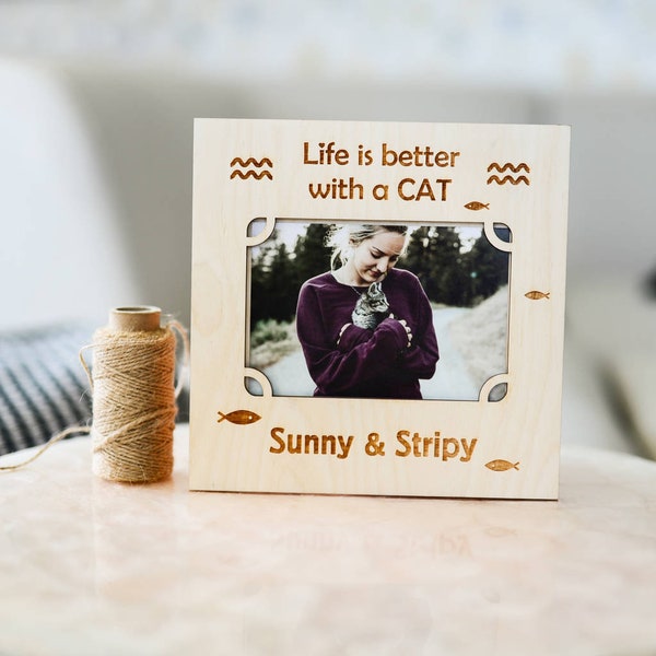 Cat Photo Frame - Etsy UK