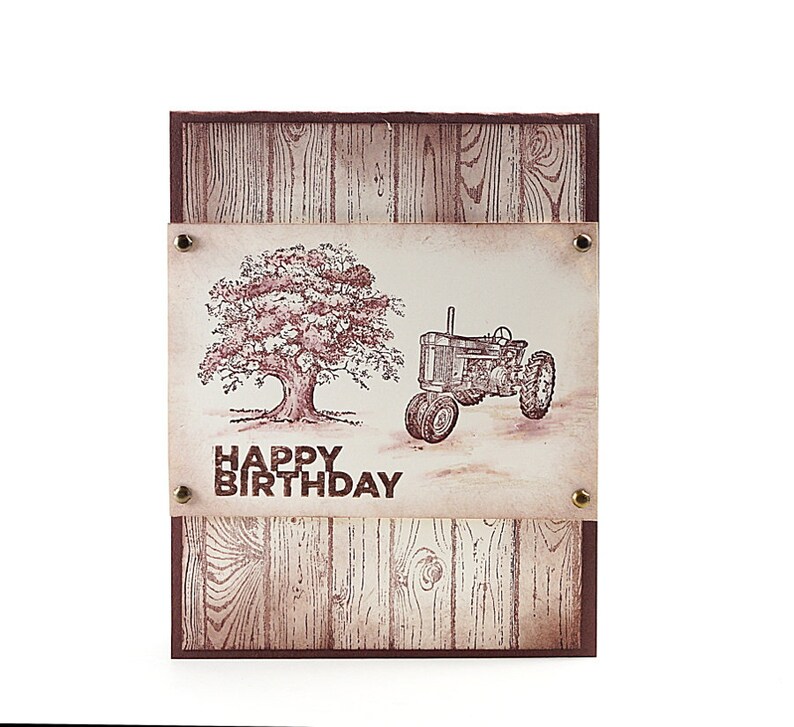 Farm Birthday Card, Country Card, Tractor Birthday Card, Happy Birthday ...