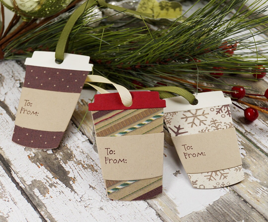 Coffee Tags Handmade, Christmas Gift Tags, Holiday Tags - Etsy