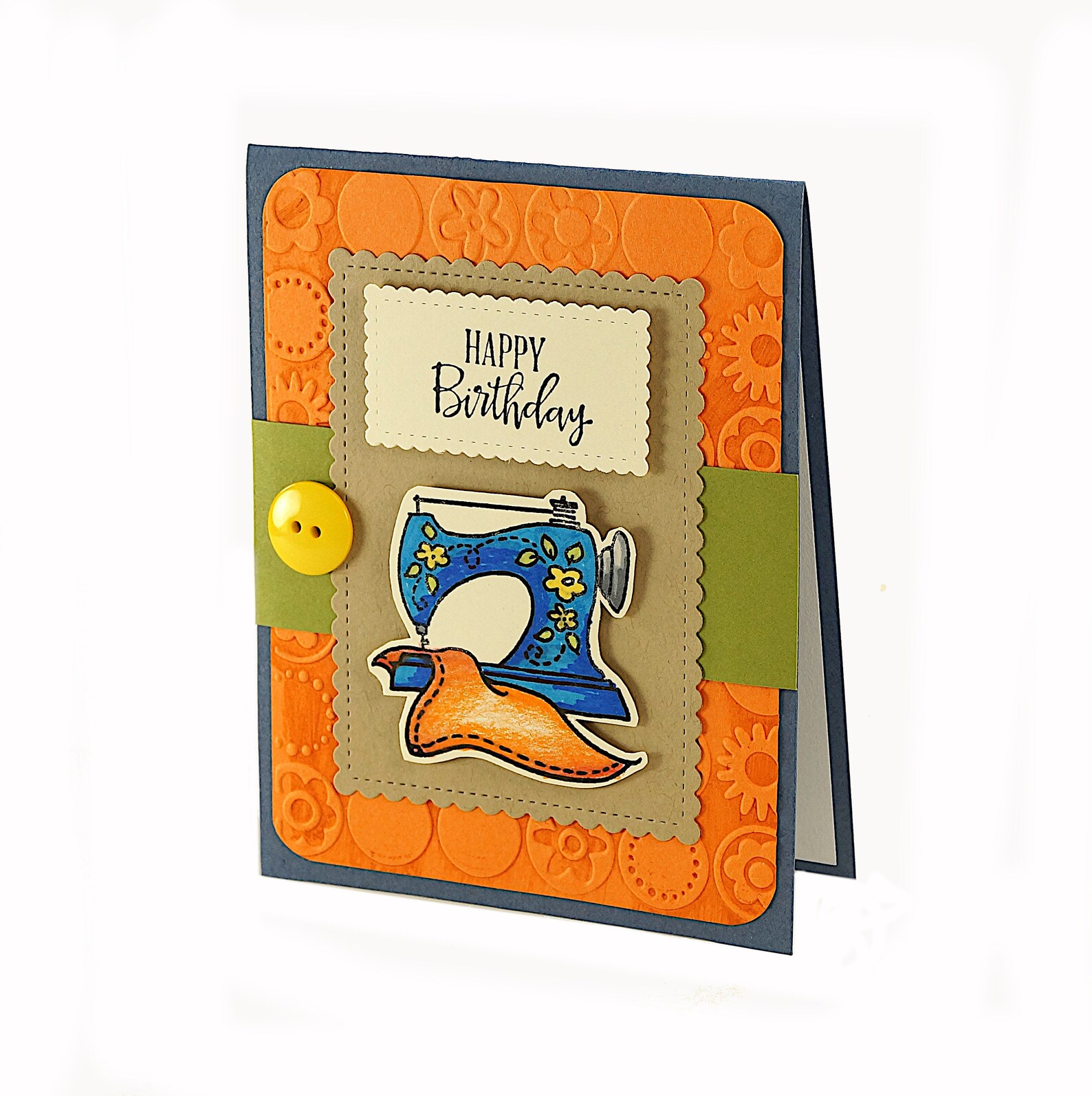 Birthday Card Sewing, Sewing Themed Card, Homemade Card, Quilters Gift ...