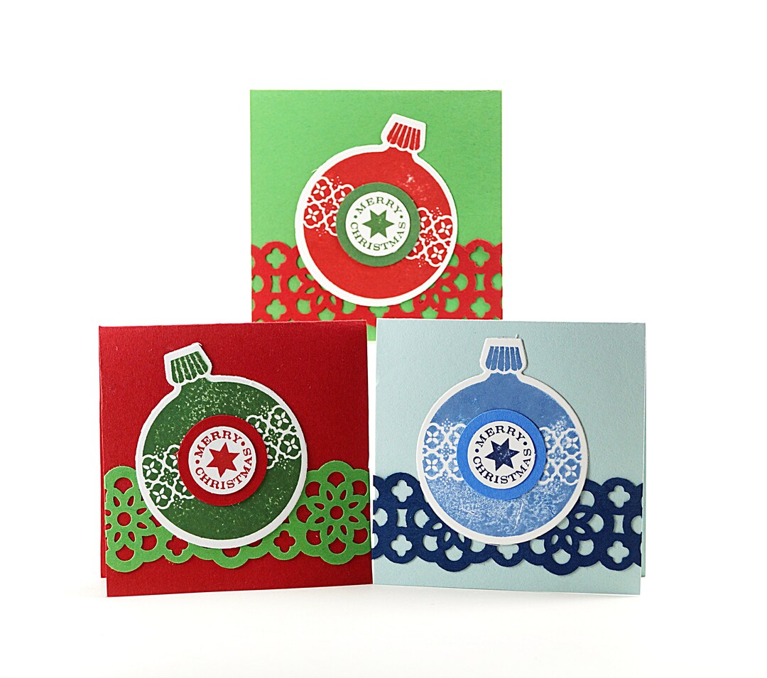 Holiday Mini Note Cards Enclosure Cards Christmas Card Set - Etsy