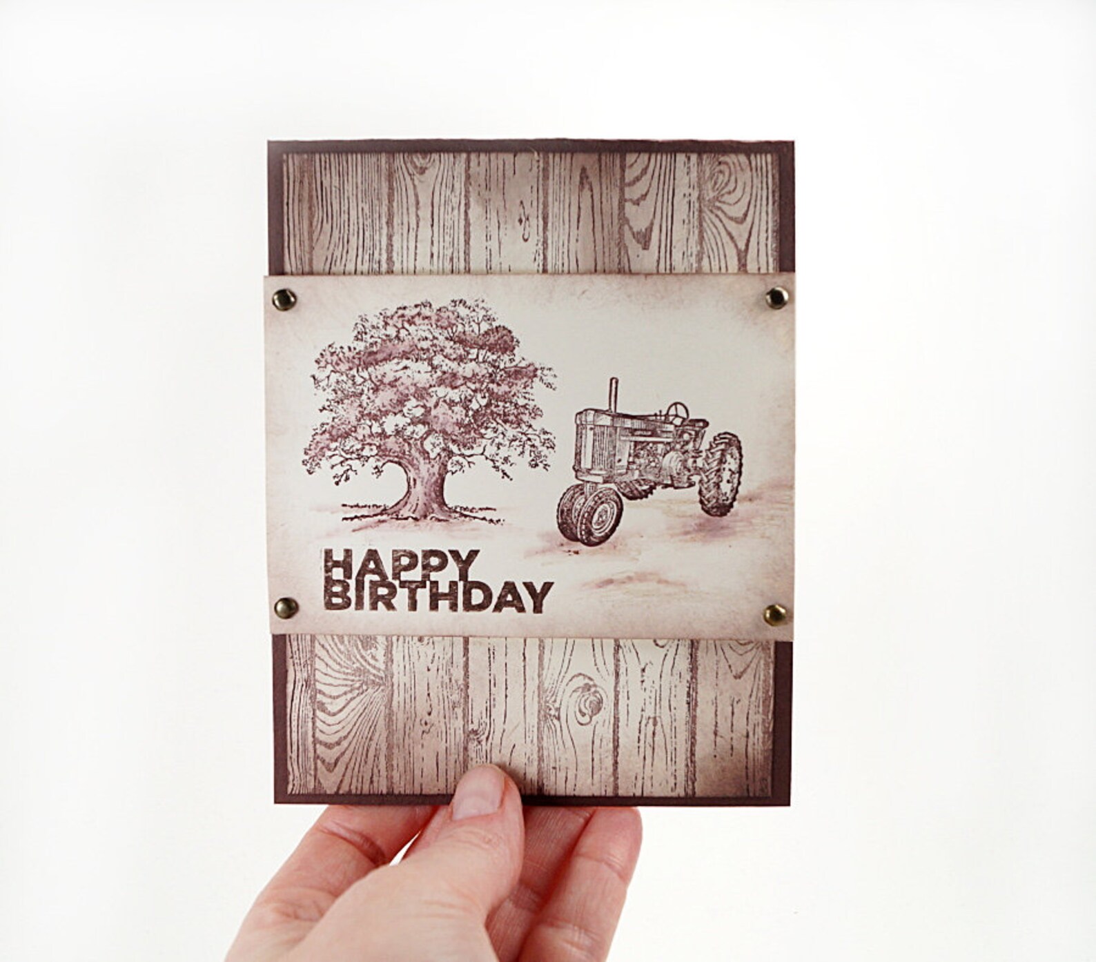 Farm Birthday Card Country Card Tractor Birthday Card Happy - Etsy