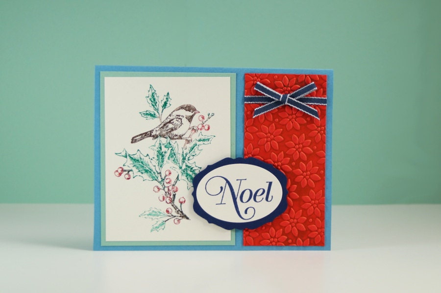 Holiday Cards Birds Christmas Cards Handmade Thinking Of | Etsy