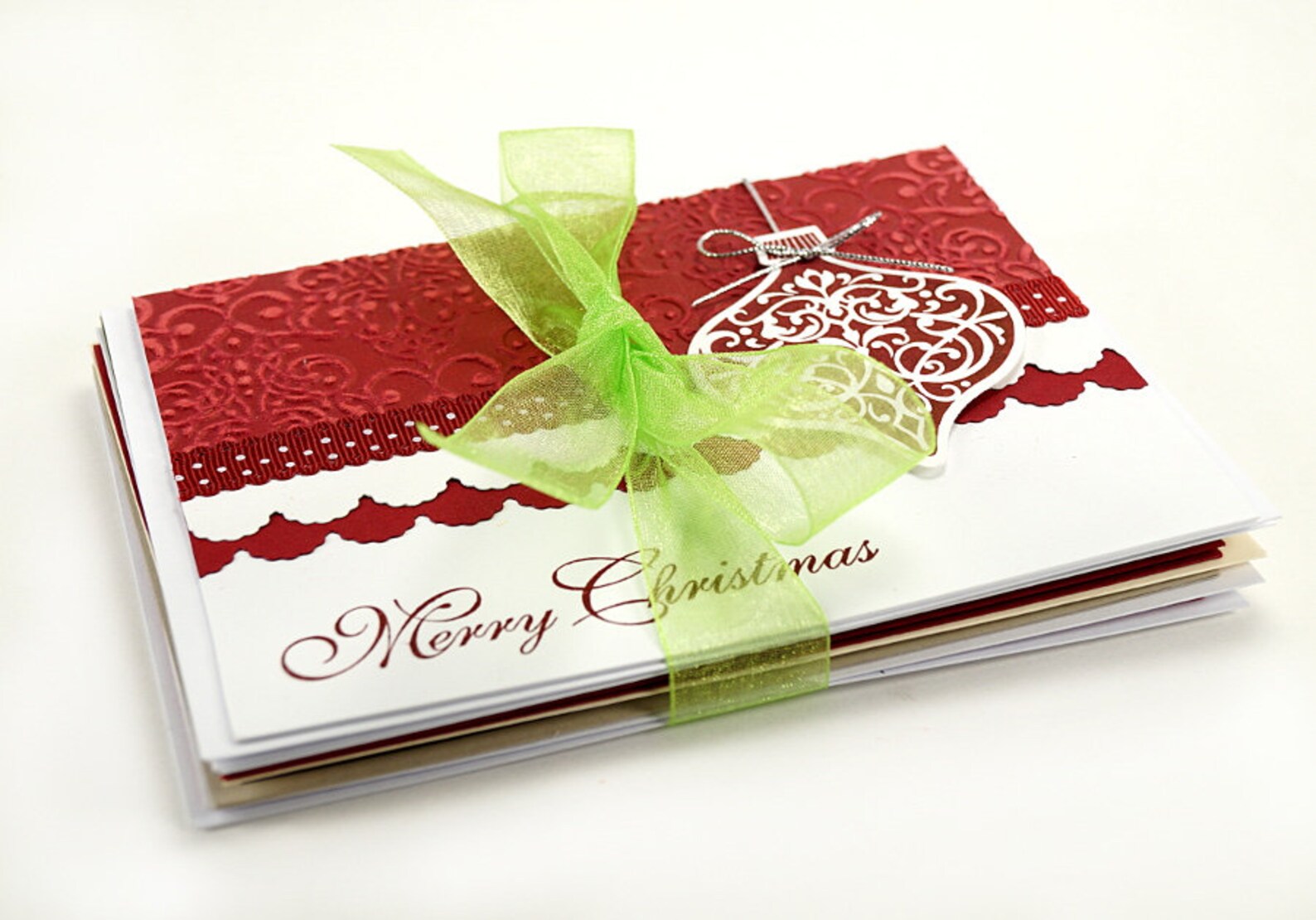 Happy Holiday Cards, Christmas Card Pack, Hand Stamped Cards, Family ...