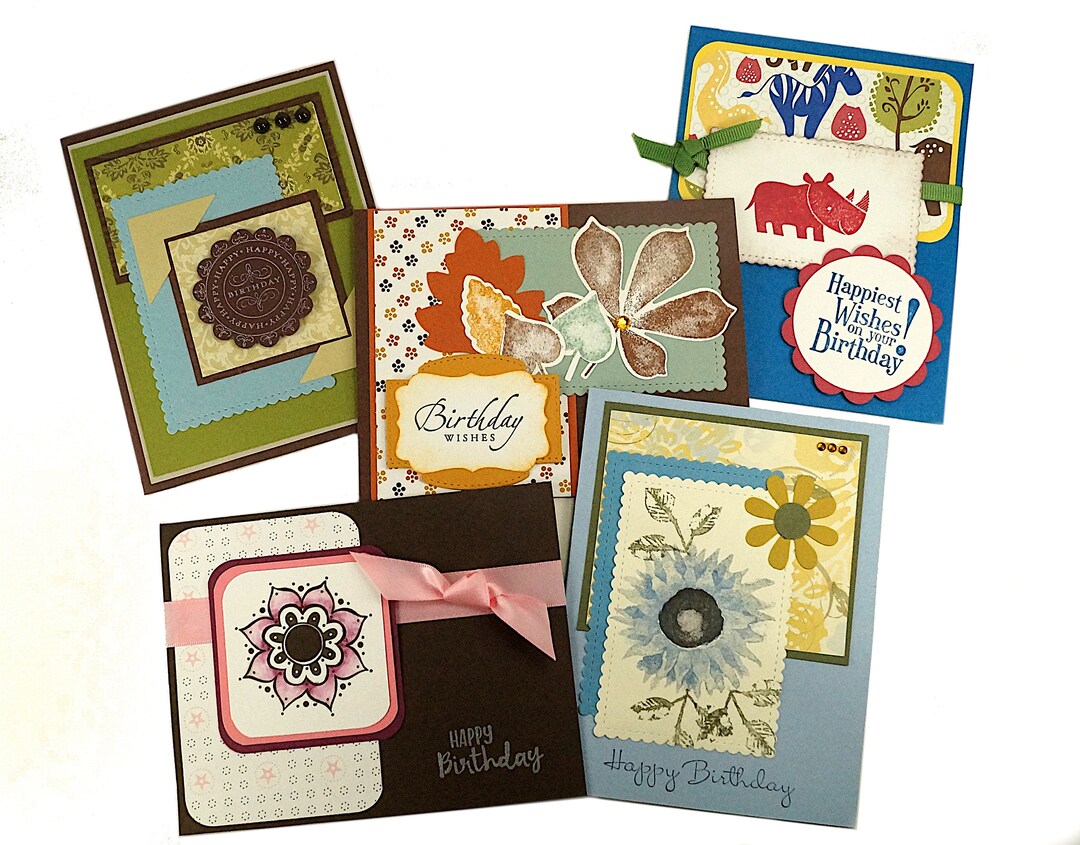 Birthday Greeting Card Set, Greeting Card Assortment, Happy Birthday ...