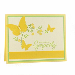 Butterfly Sympathy Card, Condolence Card, Hand Made Cards ...