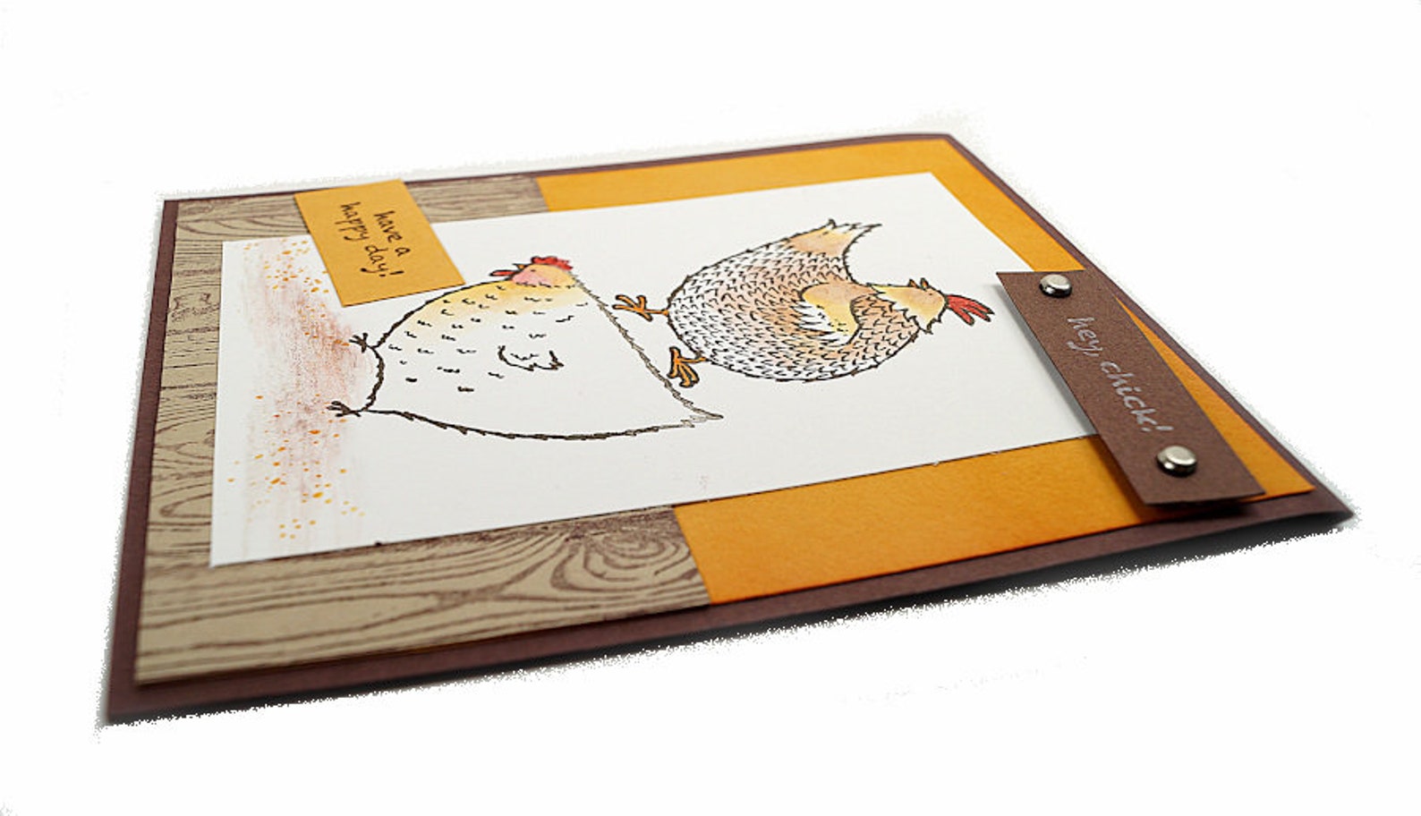 Chicken Card, Handmade Greeting Card, Thinking of You Card, Friend Card ...