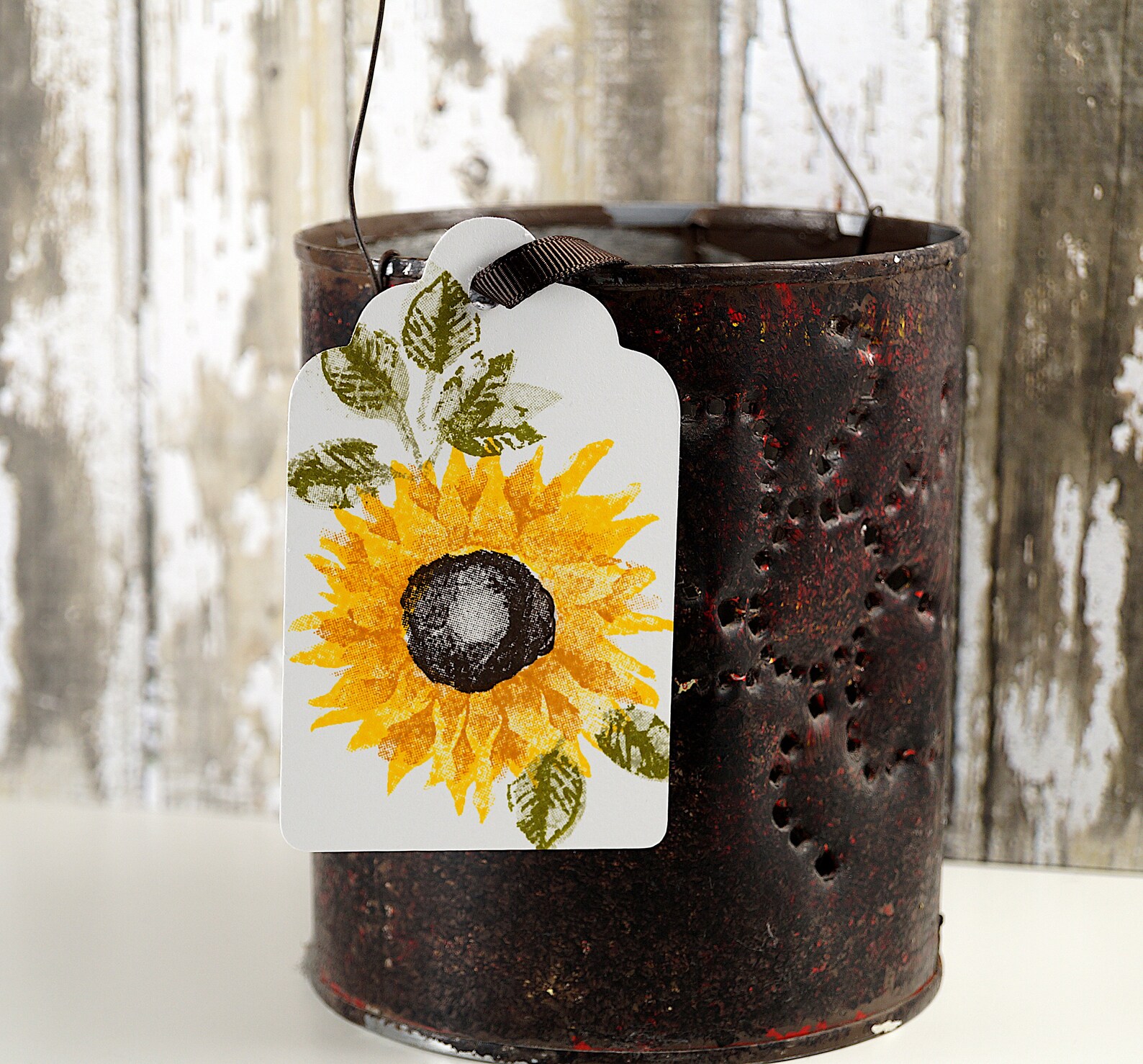 Sunflower Gift Tags, Sunflower Favors, Fall Gift Tags, Handmade Gift ...