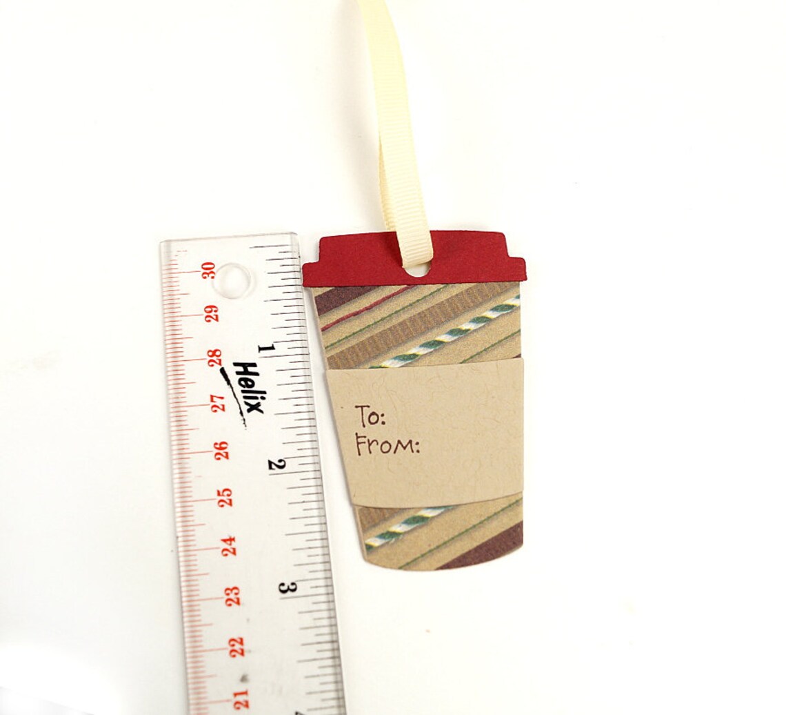 Coffee Tags Handmade Christmas Gift Tags Holiday Tags | Etsy