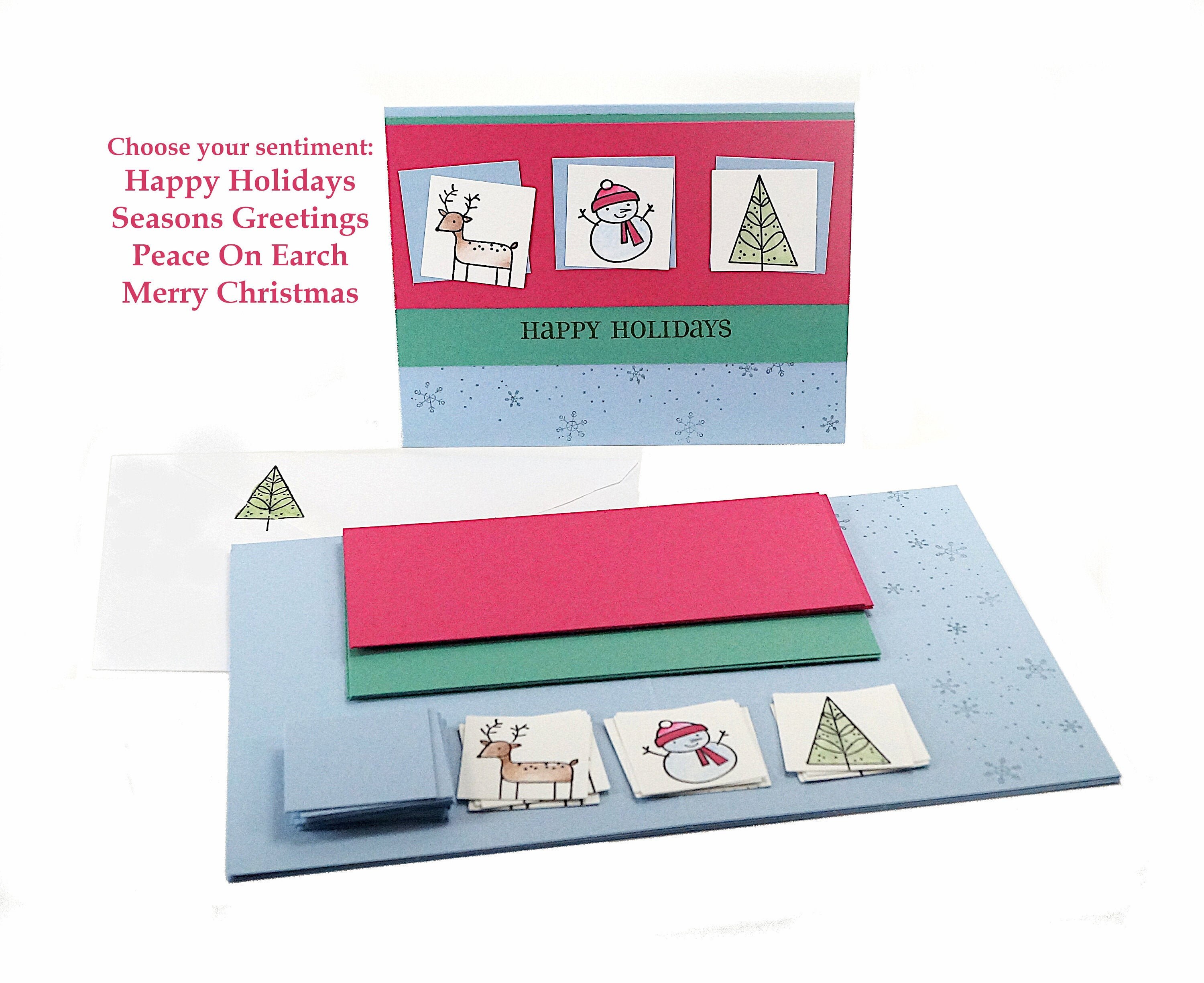 Holiday Card Making Kit DIY Card Kit Craft Kit For Teens | Etsy