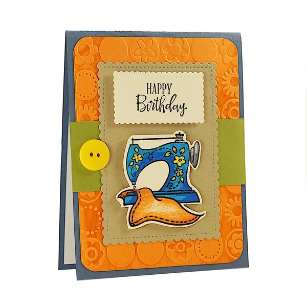 Sewing Birthday Card - Etsy