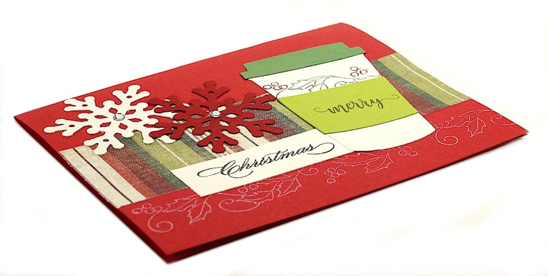 Merry Christmas Greeting Card Homemade Christmas Cards - Etsy