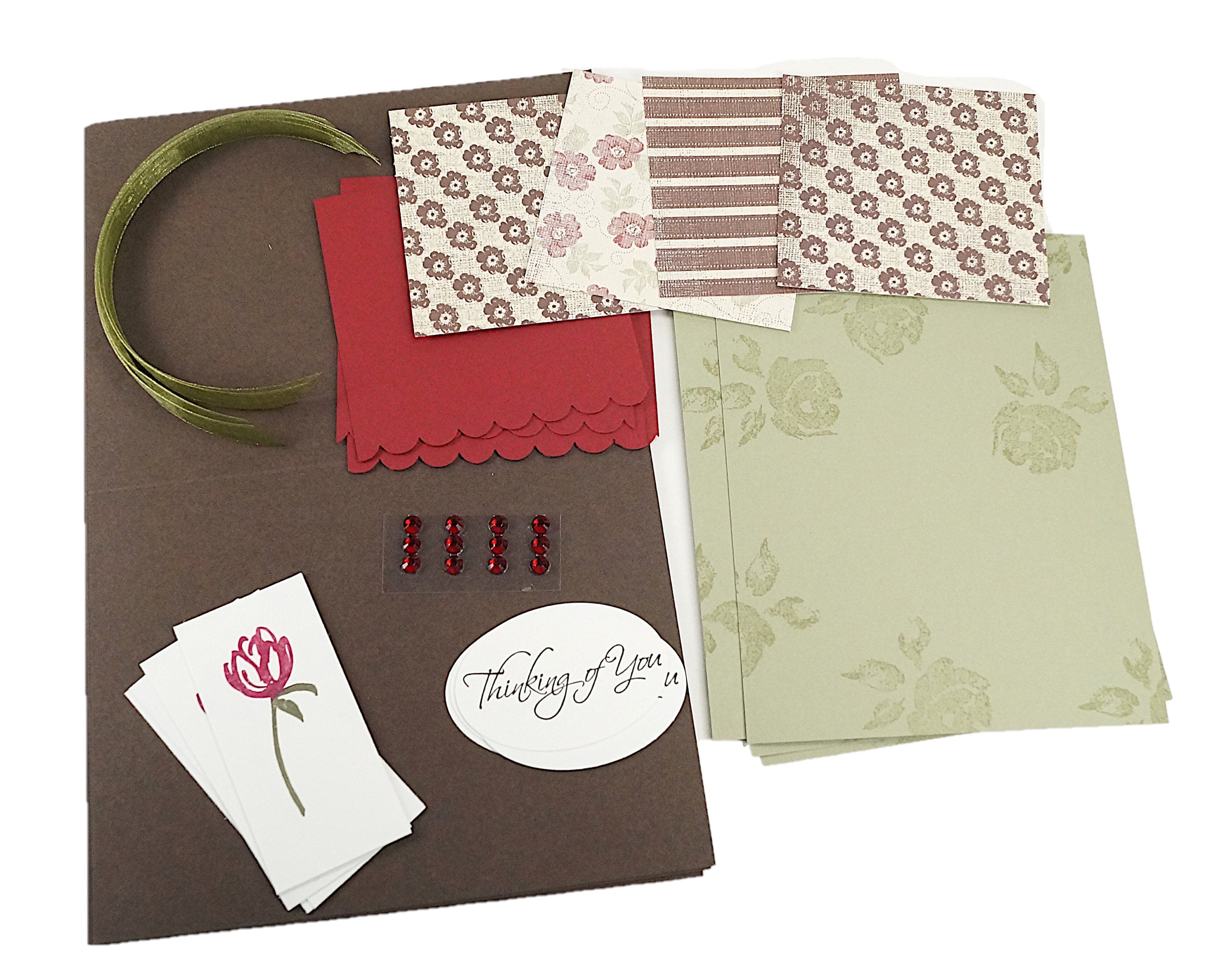 Card Making Kit Thinking of You Card Craft Kits for Adults - Etsy