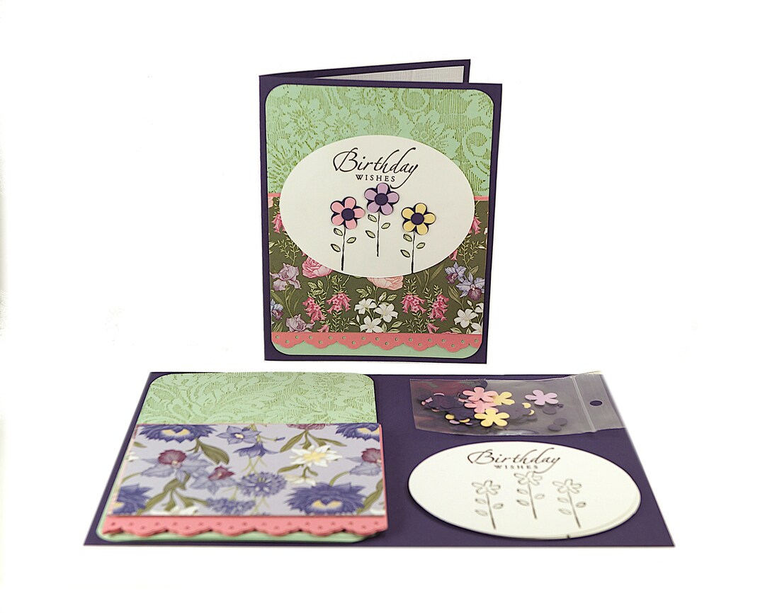 Birthday Card Making Kit, Craft Kit for Adults, Gift Under 25, Set of 5 ...