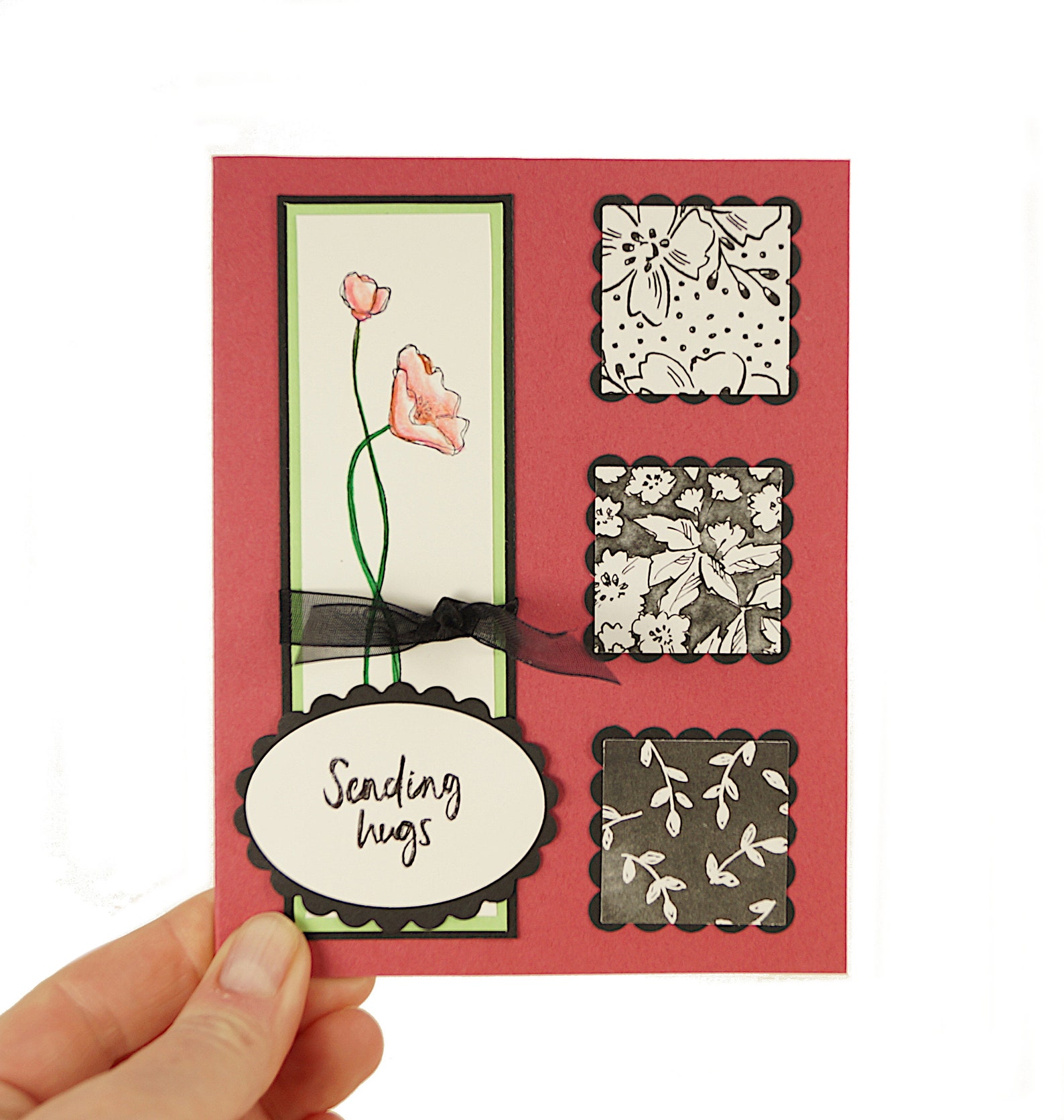 Happy Birthday Card Making Kit, Lovely Floral Card, Craft Kit for ...