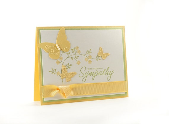 Butterfly Sympathy Card Condolence Card Hand Made Cards | Etsy