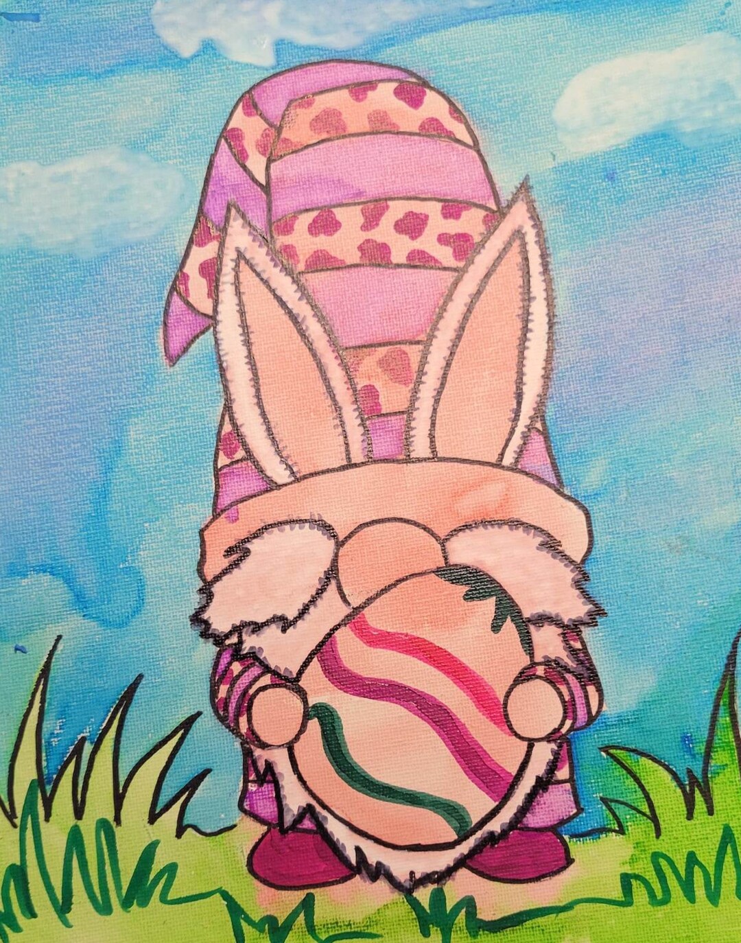 DIY Easter Gnome Painting Template, Digital Download, Printable File ...