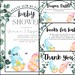 Editable Baby Gnomes, Gender Reveal Invitation Suite Templates, Diaper ...