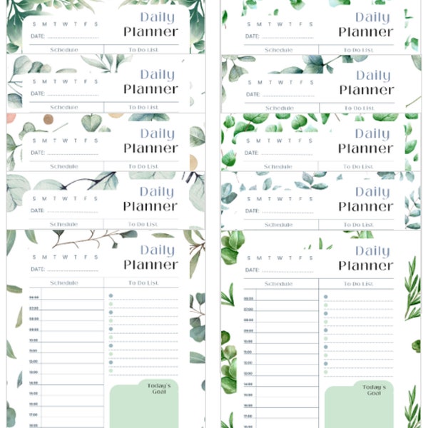 Eucalyptus Weekly Planner, Digital Download, Printable PDF - Etsy