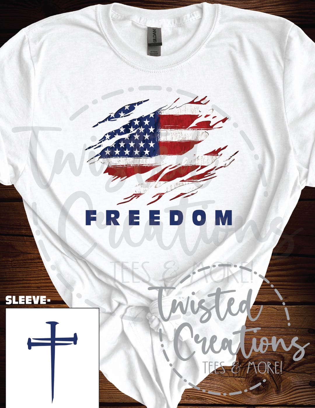 FREEDOM Flag and Cross PNG - Etsy
