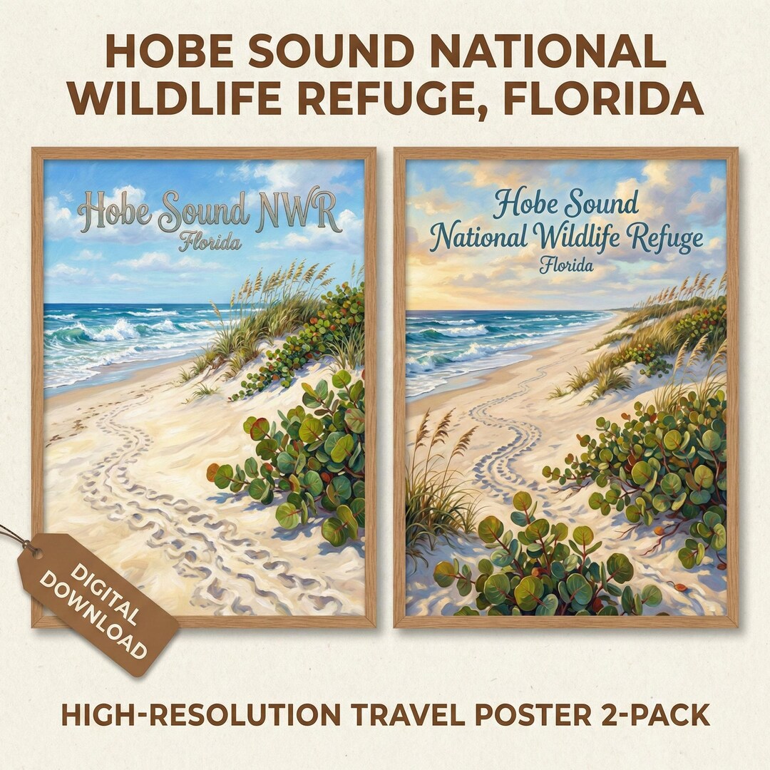 Hobe Sound National Wildlife Refuge Posters (4 Variations) | Hobe Sound ...