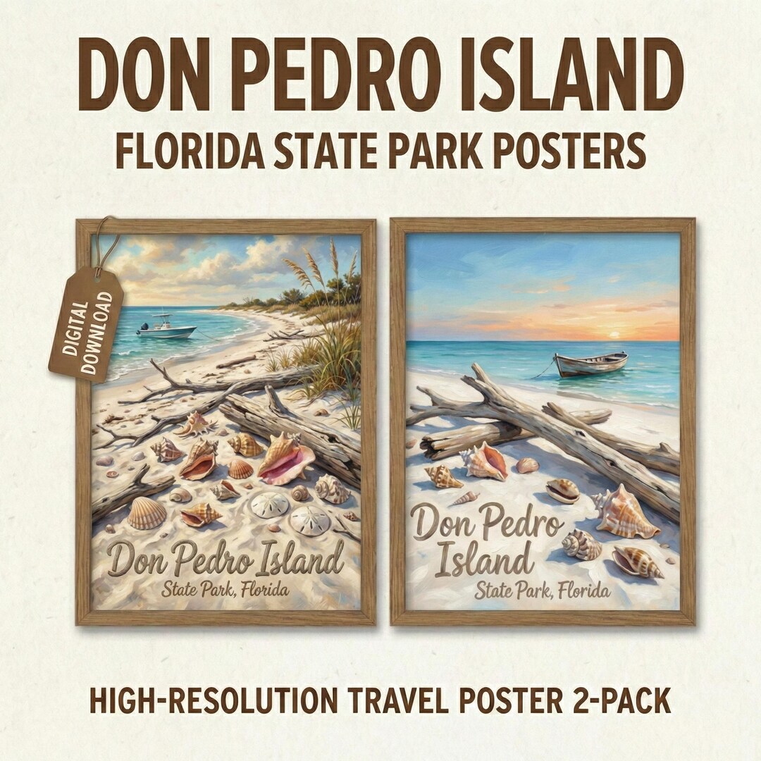 Don Pedro Island State Park Posters (2 Variations) | Placida Florida ...