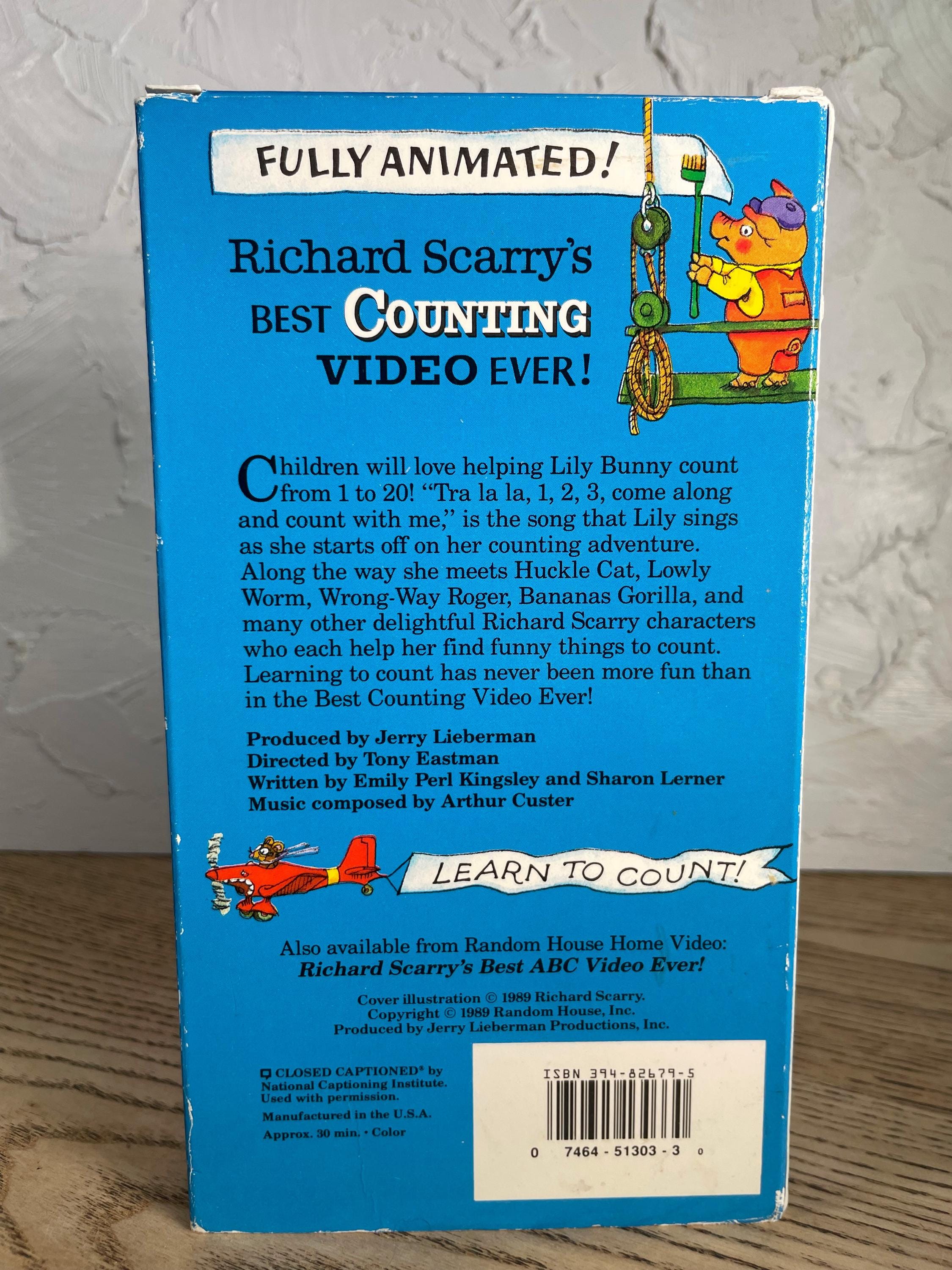 Richard Scarry's Best Counting Video Ever VHS --fully Animated --1980S ...