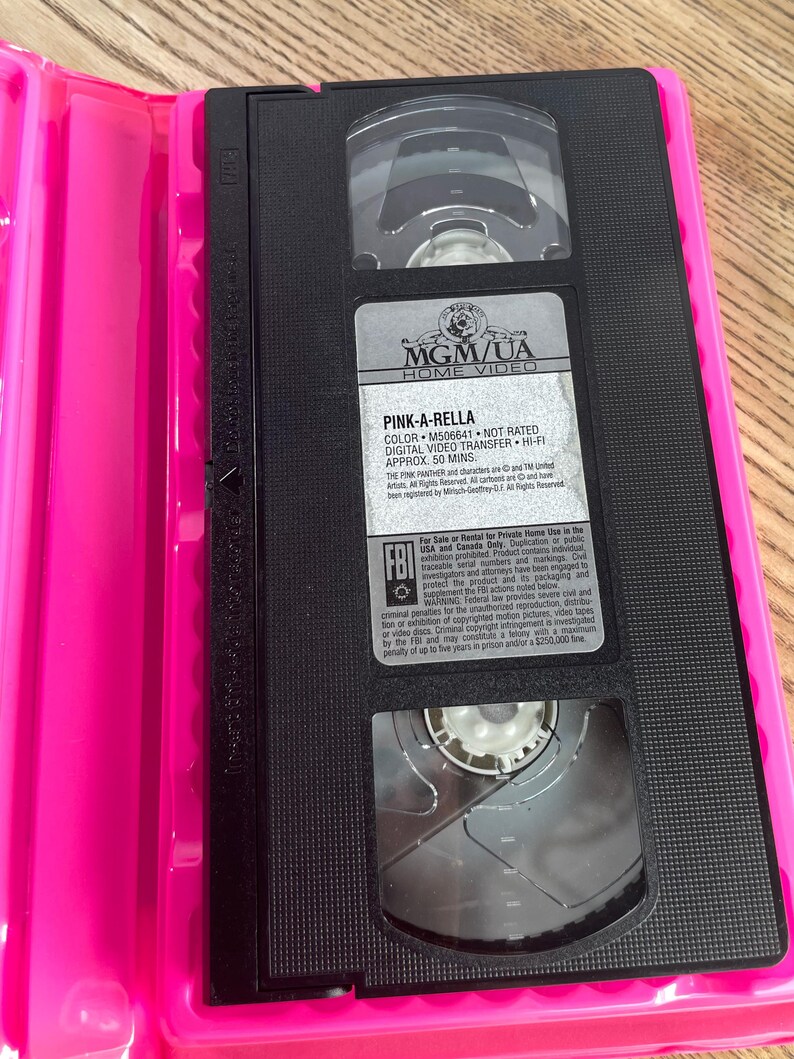 1960s the Pink Panther: Pink-a-rella VHS --pink Clam Shell --pink ...