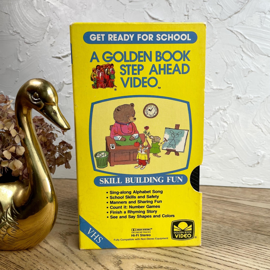 A Golden Book Step Ahead Video; Get Ready for School --VHS TAPES --kids ...
