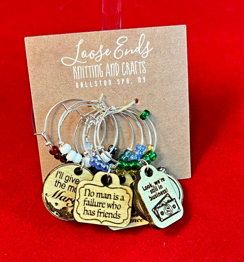 It’s a Wonderful Life-themed Wine Glass Charms - Etsy