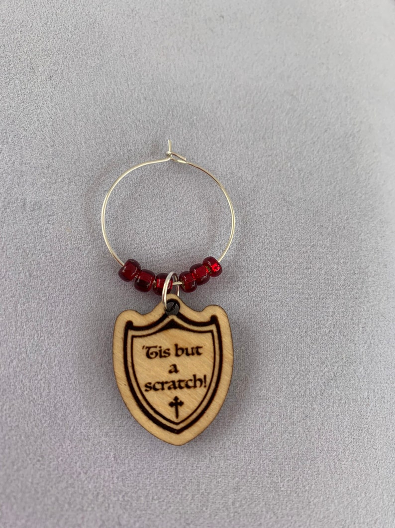 Monty Python and the Holy Grail Themed Wine Glass Charms - Etsy