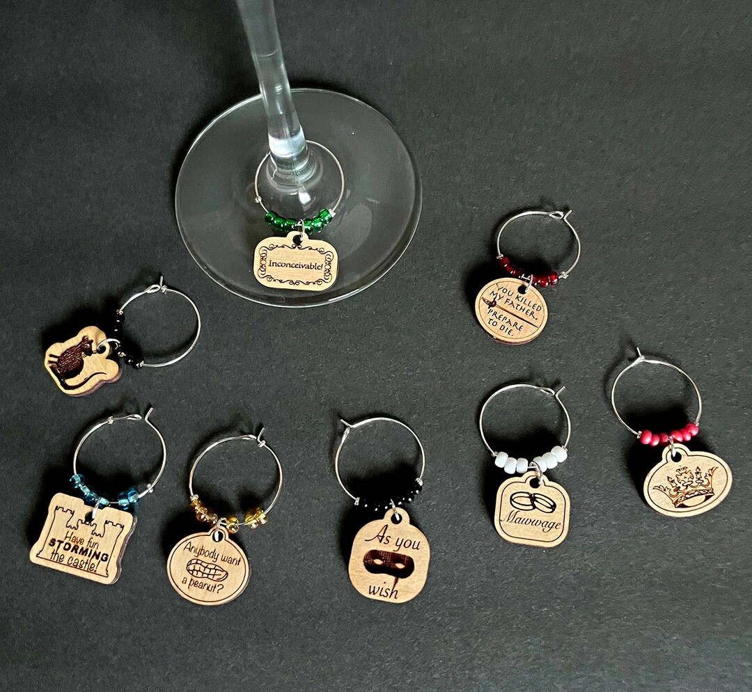Princess Bride Themed Wine Glass Charms - Etsy