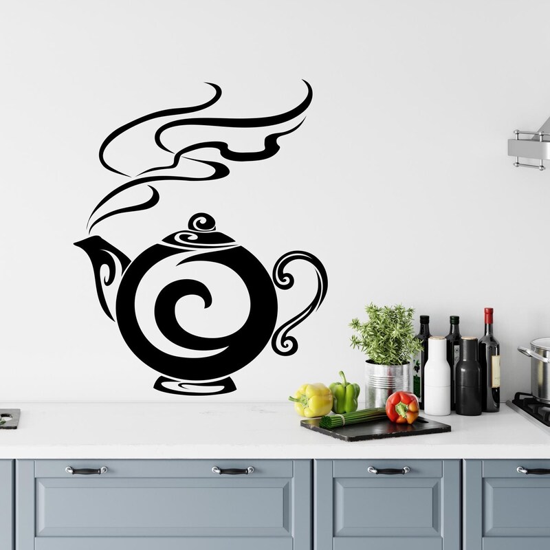 Tea Cup Wall Decal - Etsy