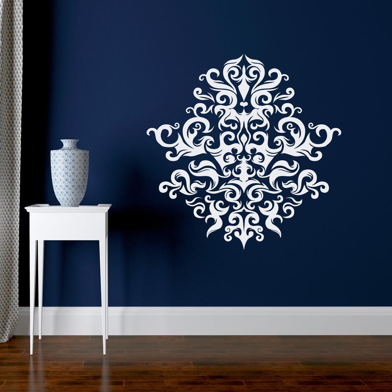 Damask Wall Decals - Etsy