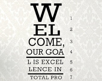 Eye Chart Decal - Etsy