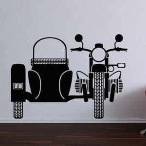 Motorcycle Wall Art, Sidecar Design, Bike Rider Gifts, Indian Art ...