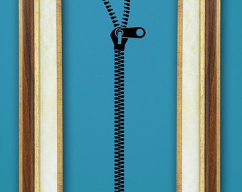 Zipper Wall Decal | Etsy