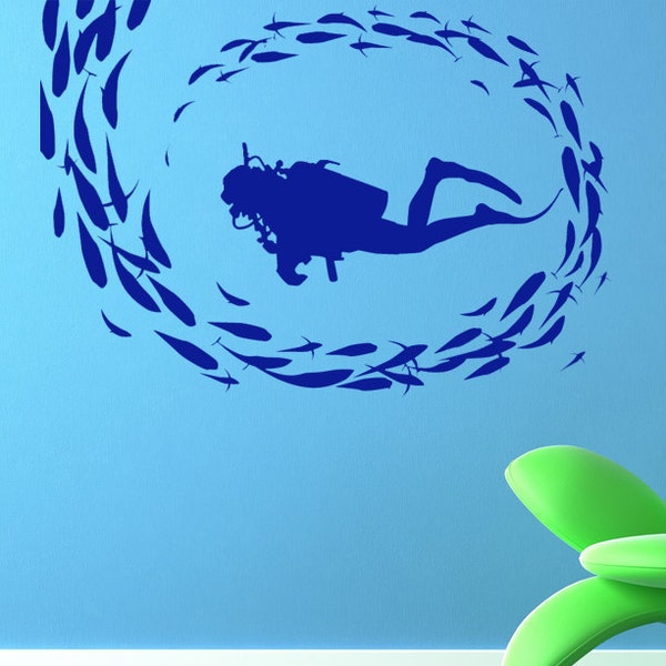 Scuba Diver Decals - Etsy