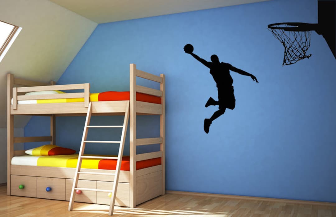 Basketball Wall Art, Basketball Decal, Sports Party Decorations, Kids ...
