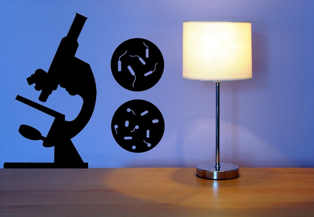 Microscope and Petri Dishes, Petri Dish Artwork, Science Decor ...