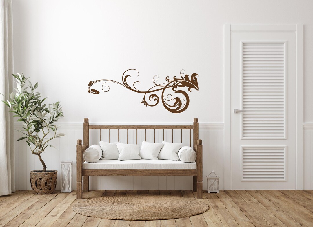 Branch Decor, Horizontal Wall Art, Decorative Design, Baroque Wall ...