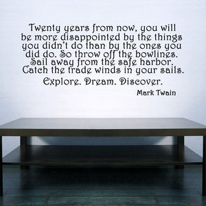 Mark Twain Wall Quotes, Inspirational Quote, Office Decoration ...