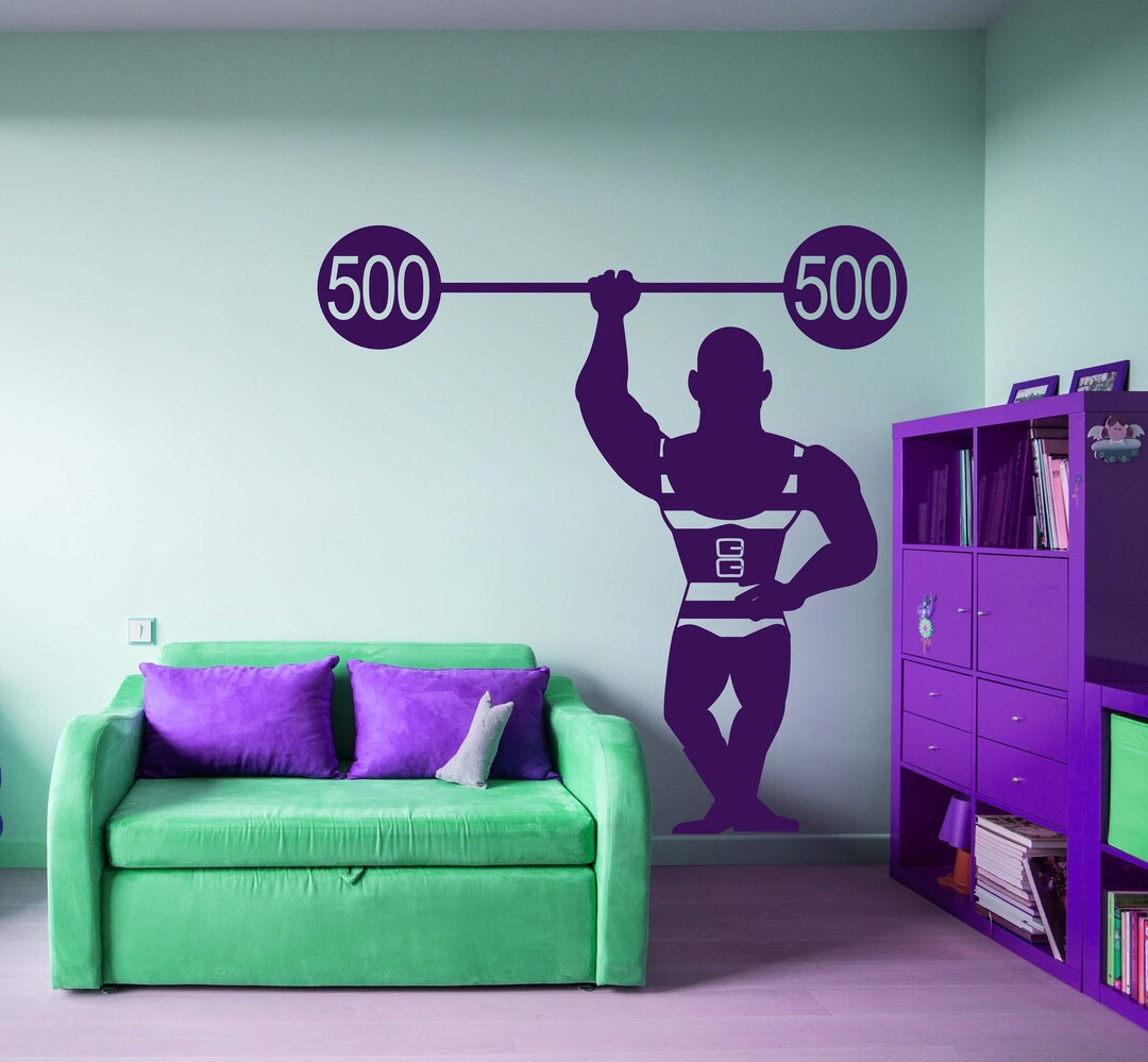 Strongman Birthday, Circus Wall Decor, Strong Man Wall Decal, Circus ...