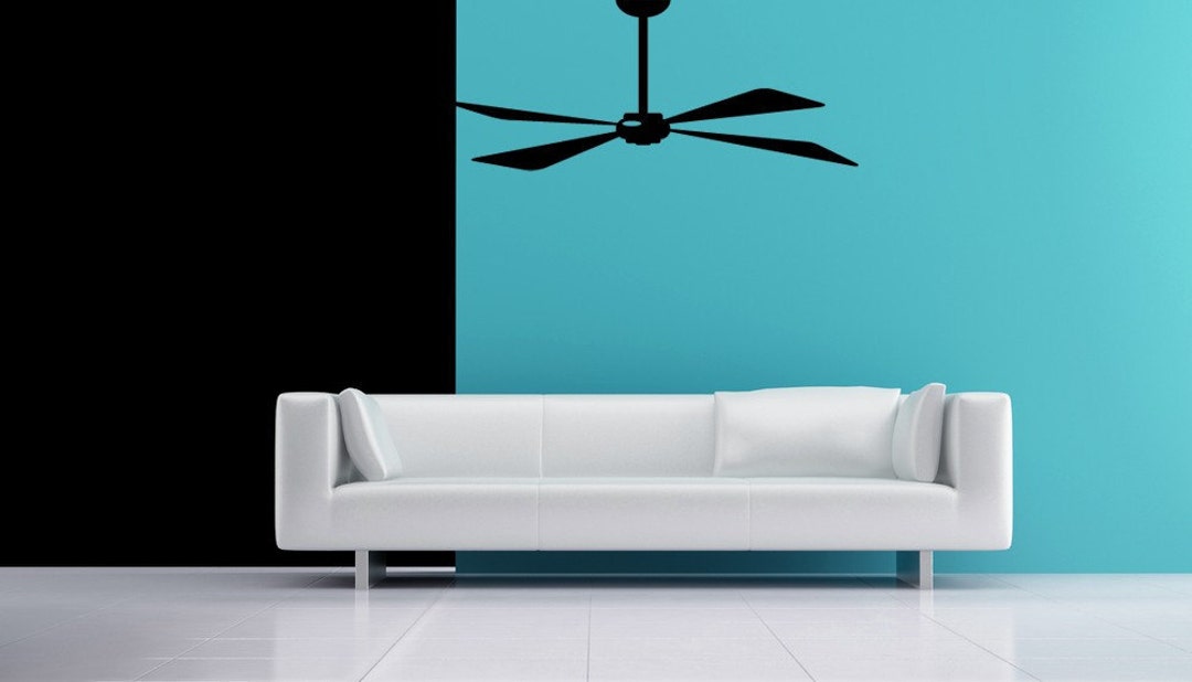 Ceiling Fan Wall Decal, Fan Blades, Wall Art Home Decor, Decorative ...